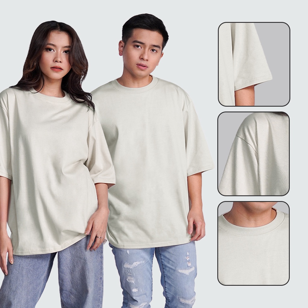 Infinitee Oversized Shirt For Men Women Khaki Green Mocha Plain Tshirt T Shirt Tops Top Plus ...