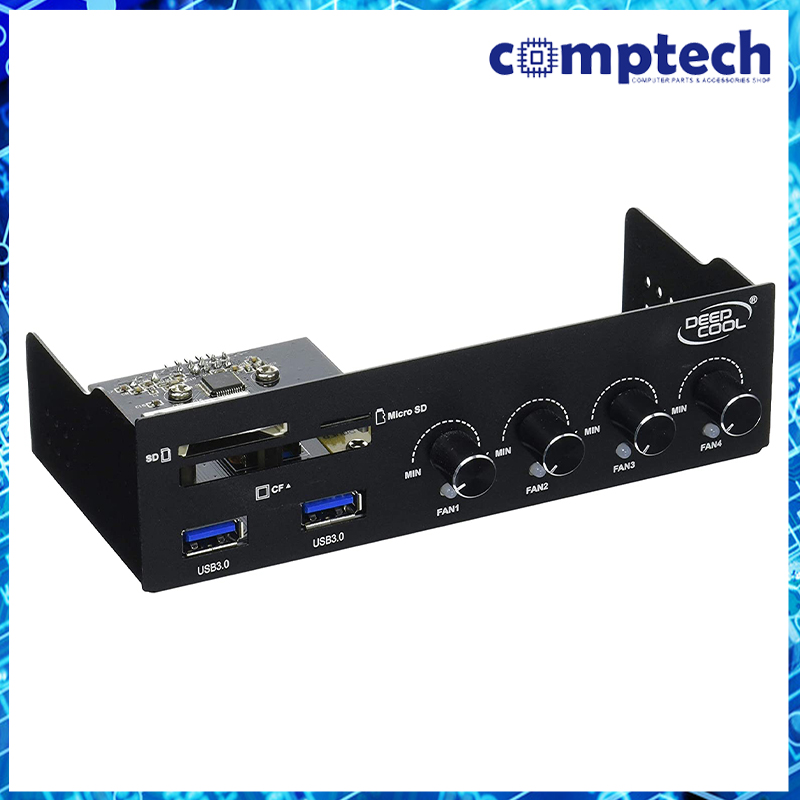 Deepcool Rock Master V3.0 - 5.25" bay 4-channel fan controller with ...