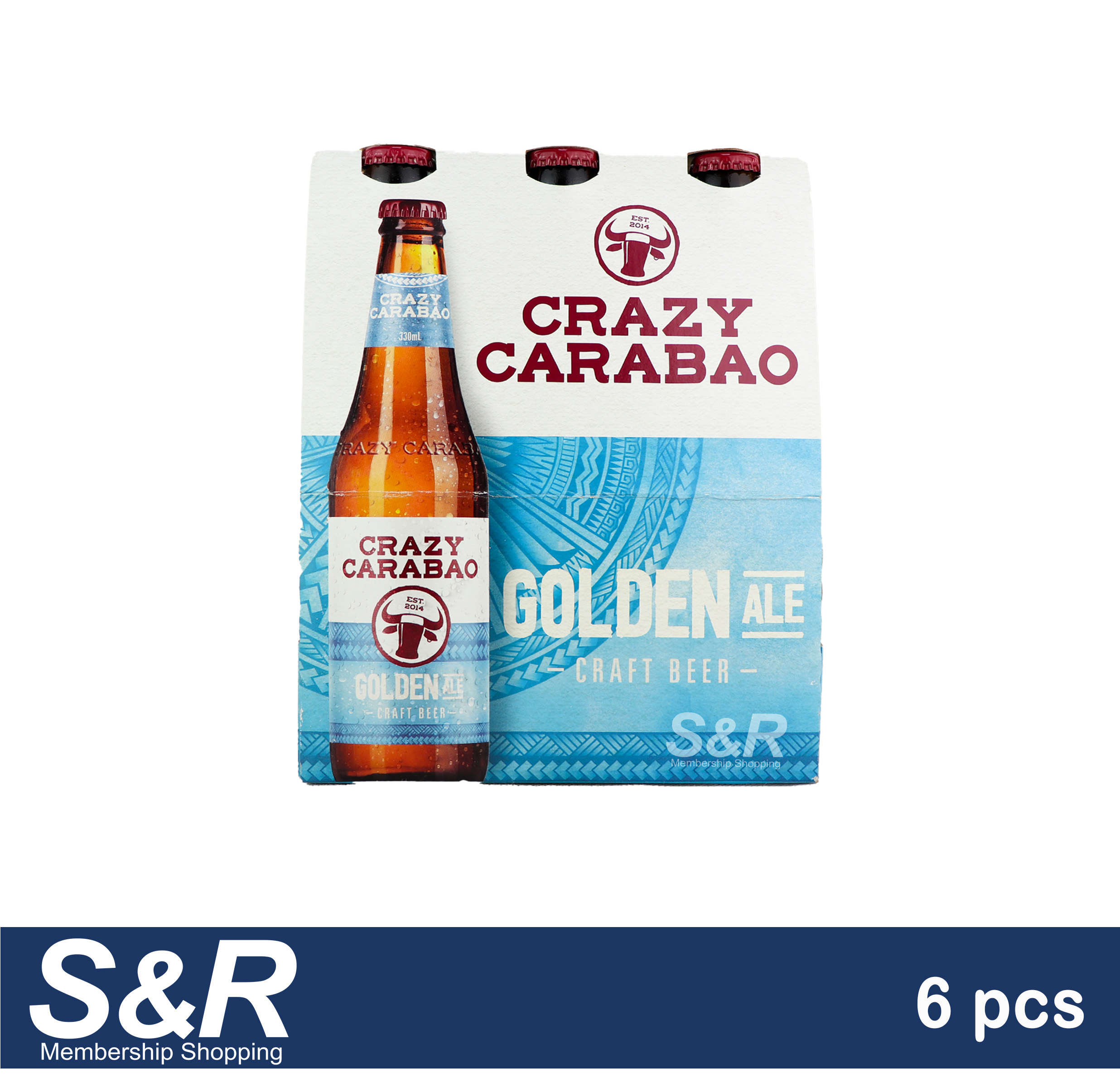 Crazy Carabao Golden Ale Craft Beer (330mL x 6pcs) | Lazada PH