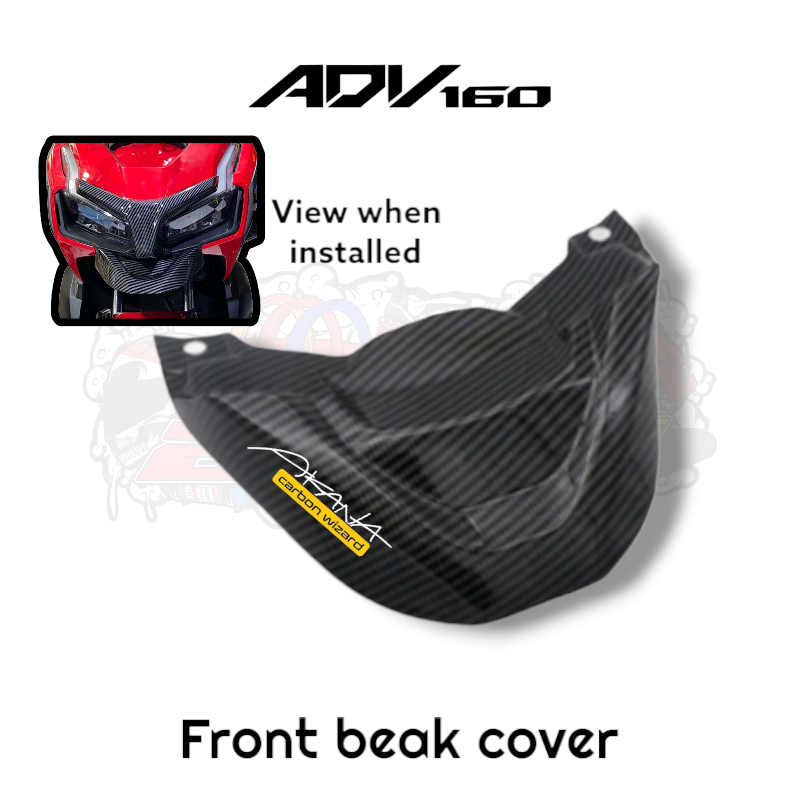 Honda ADV160 Front Beak Cover Carbon with akana sticker | Lazada PH