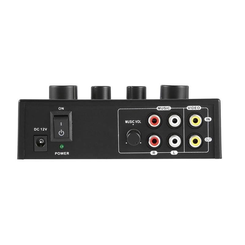 Audio Sound Mixer Professional Audio System Portable Mini Digital Audio ...