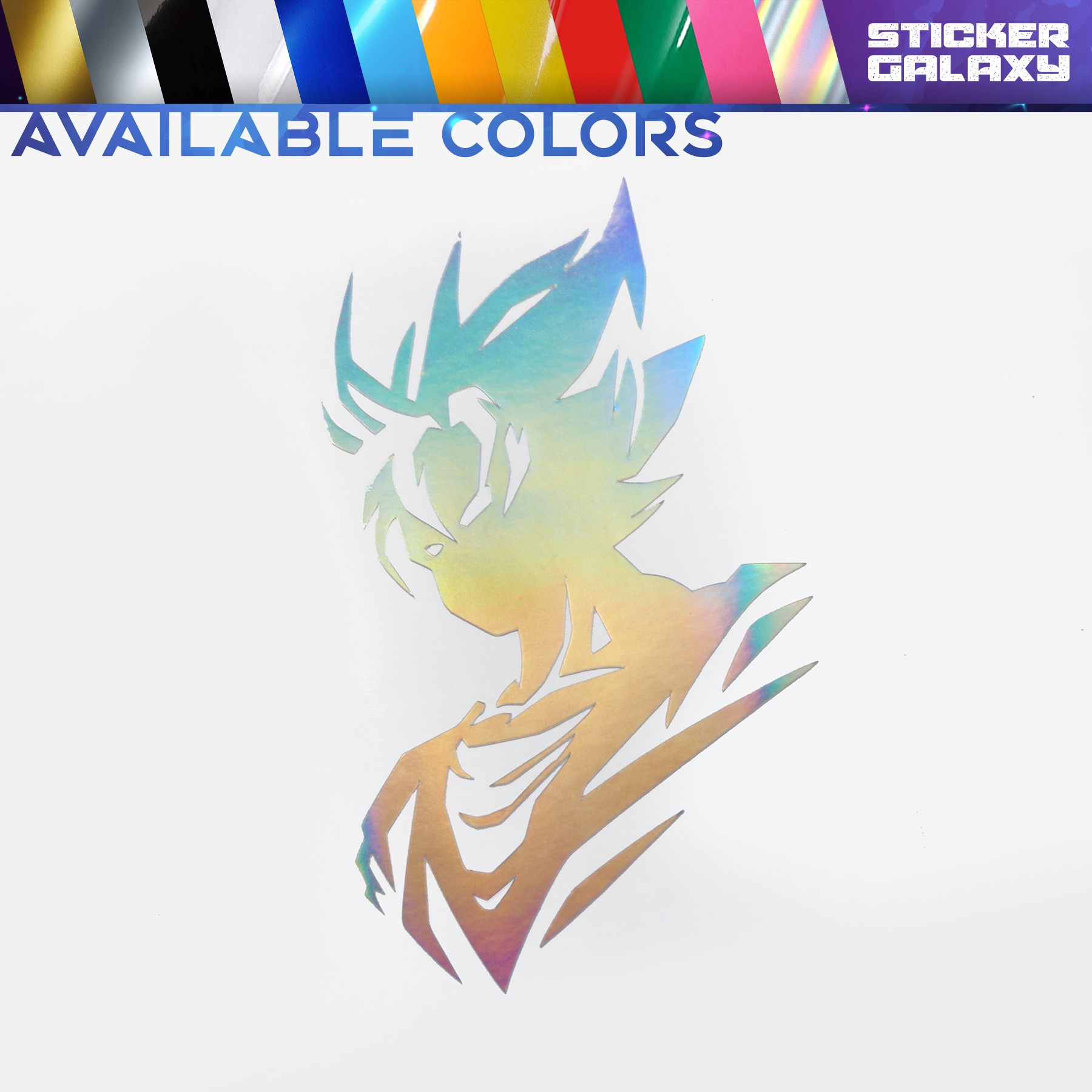 Goku WATERPROOF STICKER Super Saiyan Dragonball Z vinyl decal for car ...