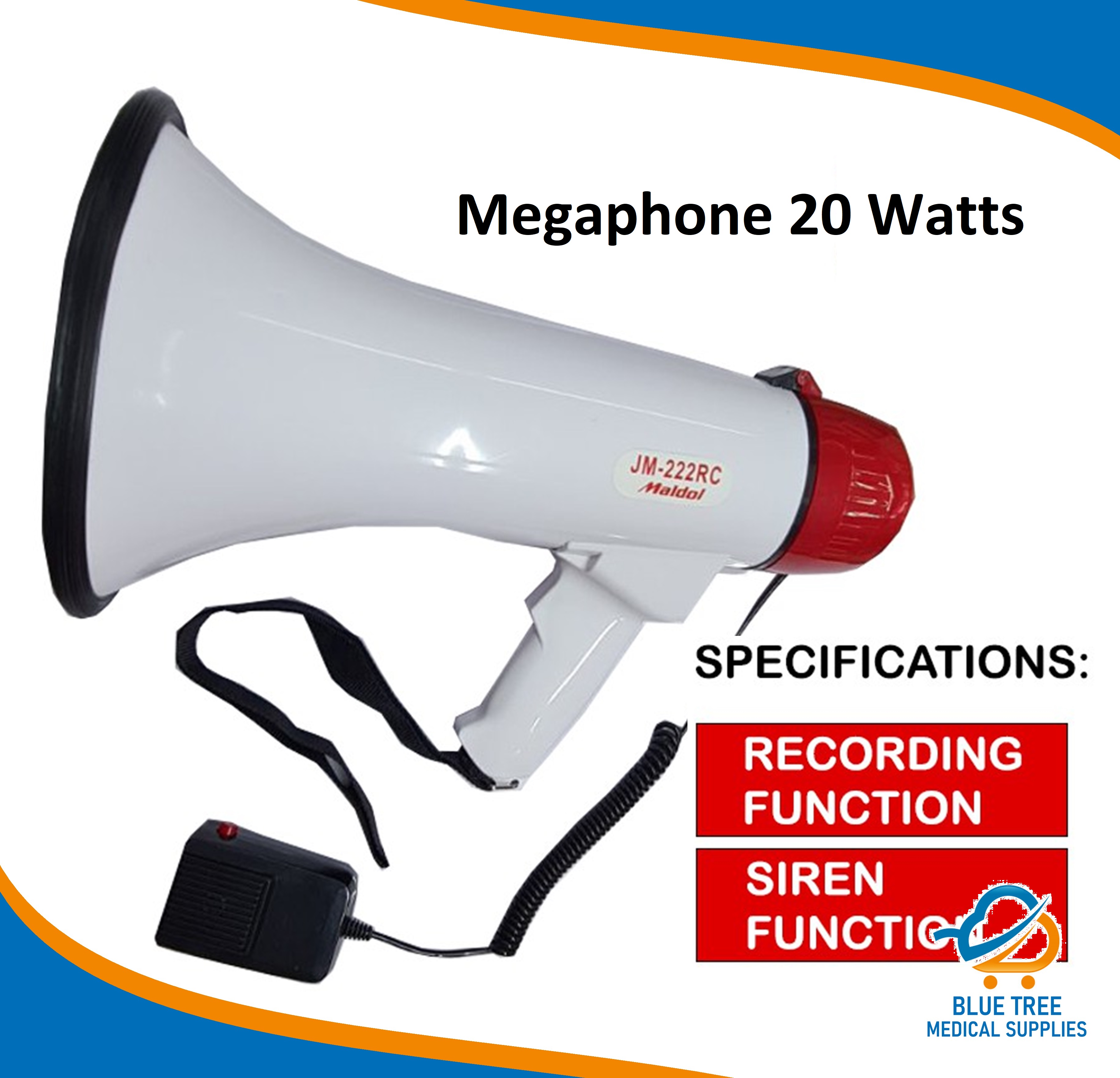 Megaphone Speaker 20 Watts with Rechargaeble Battery and Maual | Lazada PH