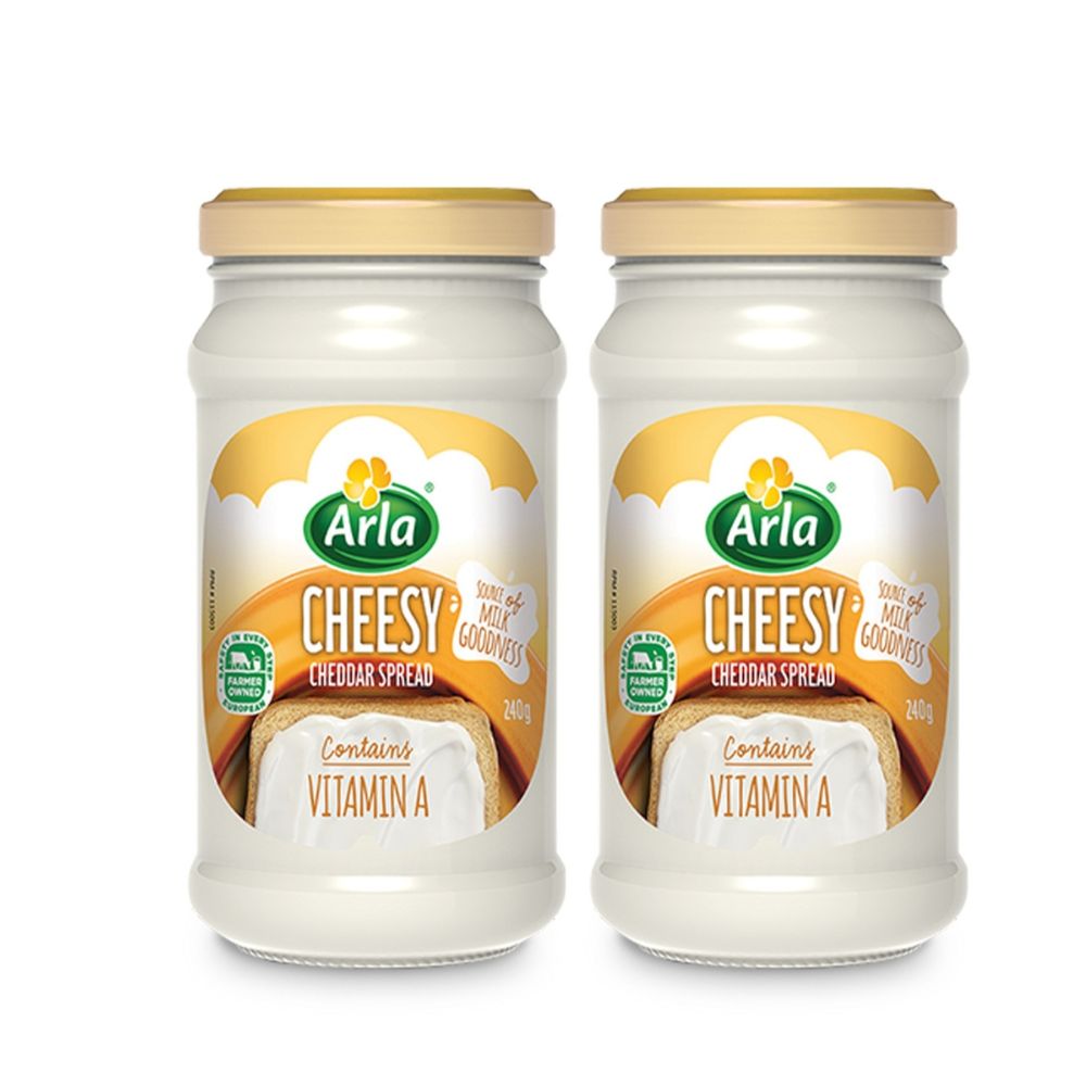 Arla Cheesy Spread Cheddar 240g - Pack of 2 | Lazada PH