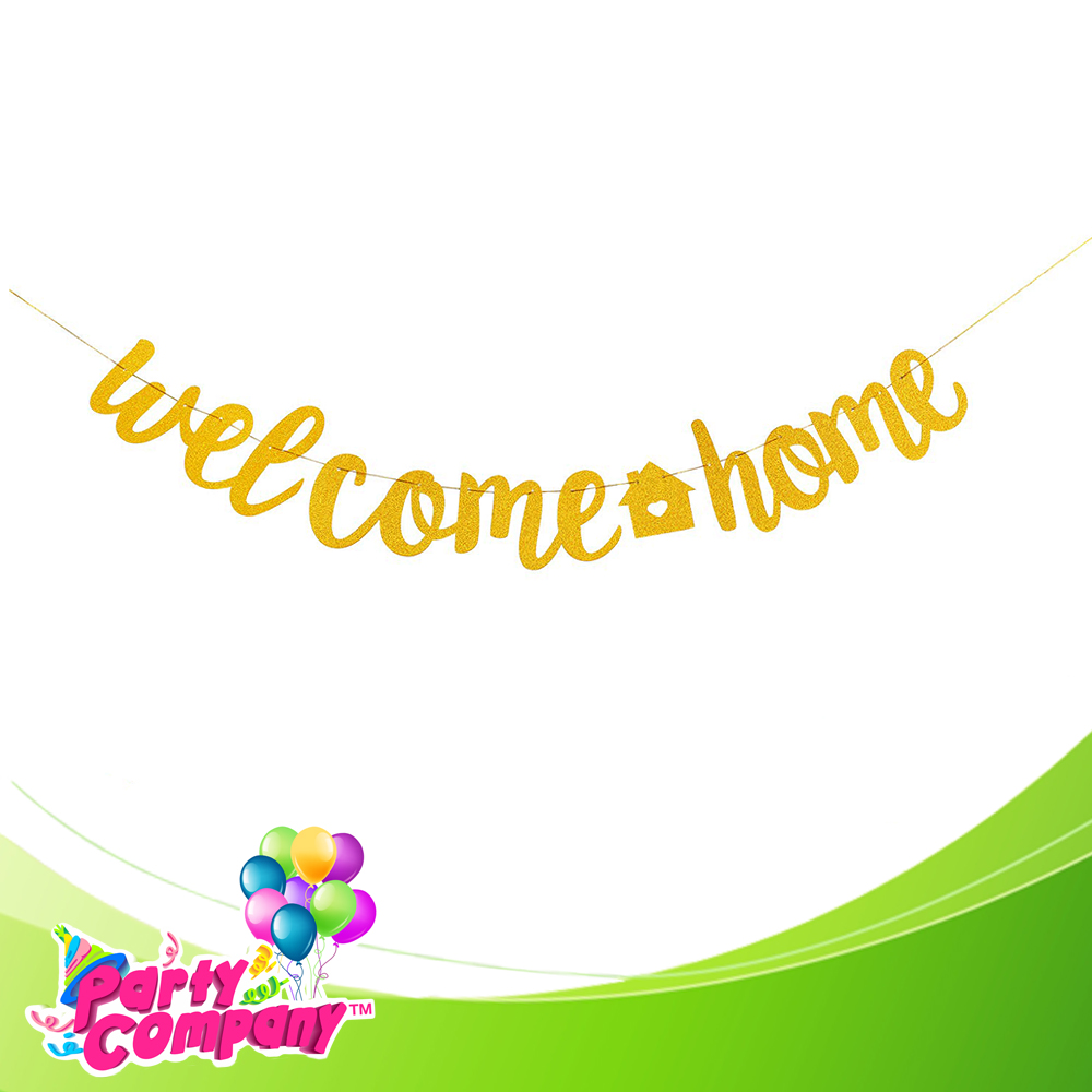 Welcome Home Script Glittery Banner | Lazada PH
