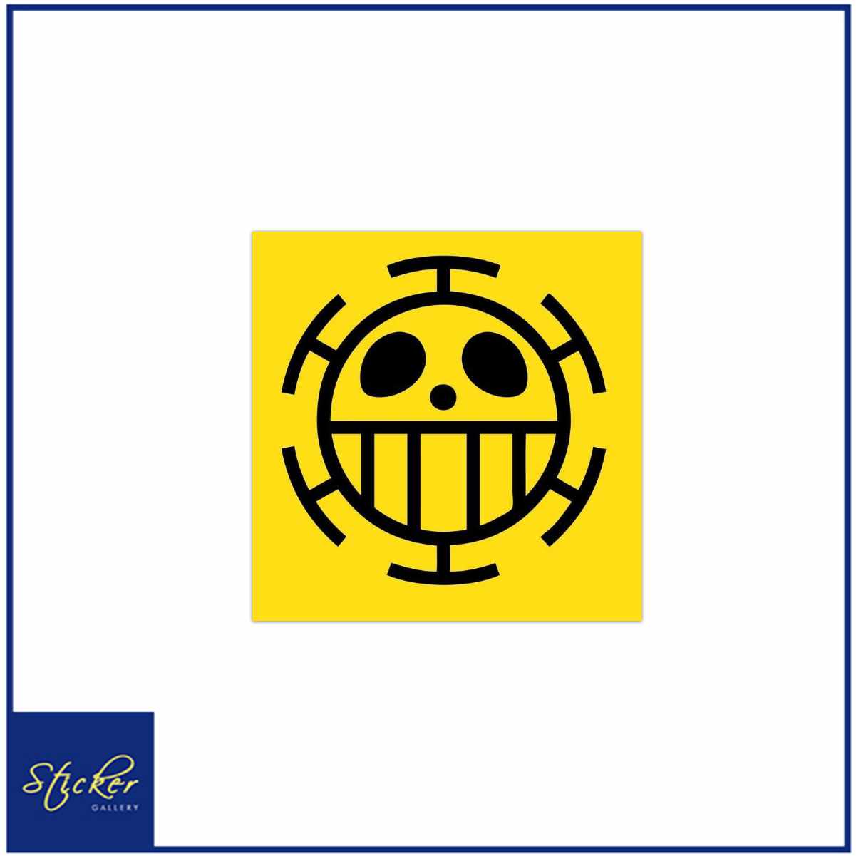 Trafalgar Logo Big Size Anime Peeking Peeker Waterproof Sticker | Lazada PH