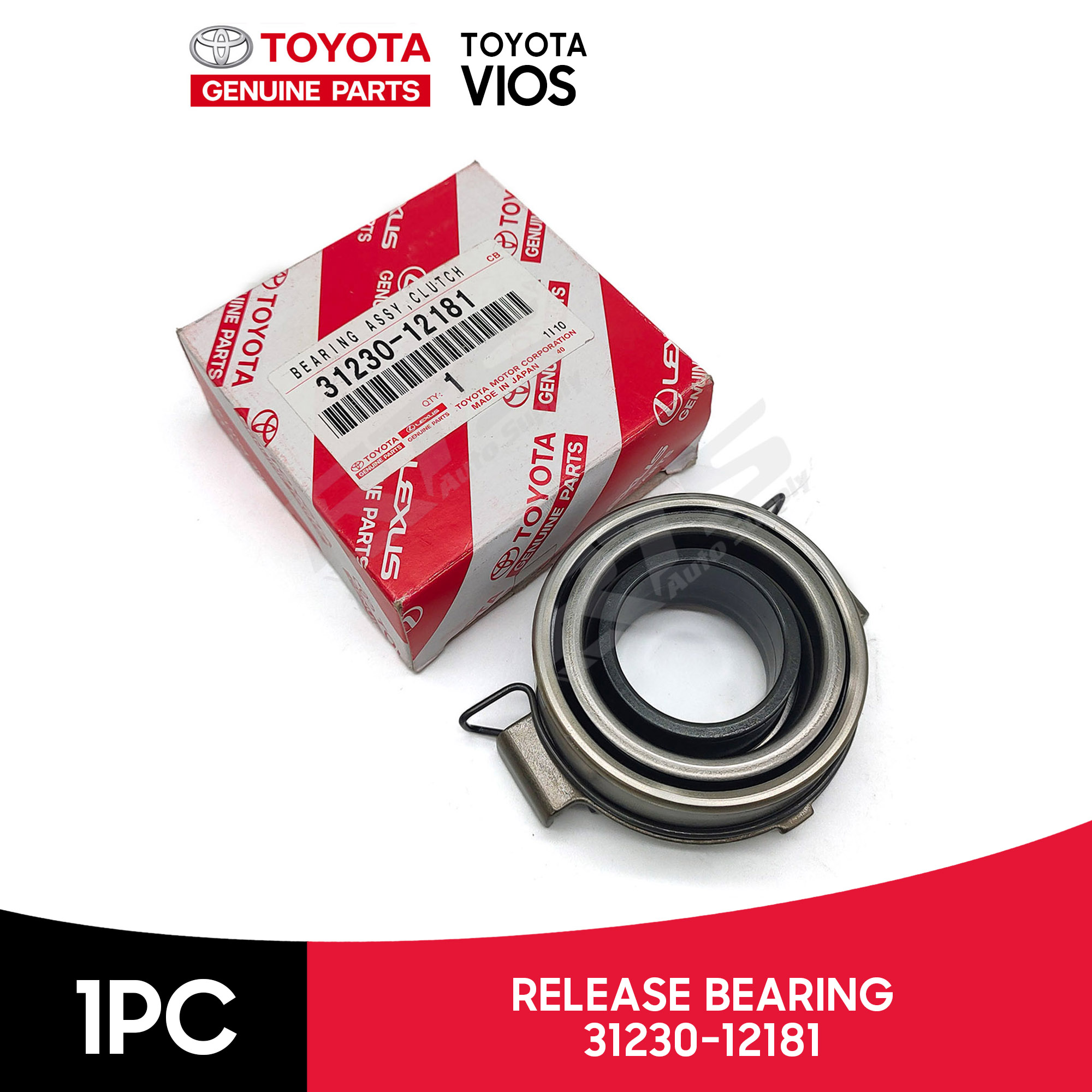 Toyota Genuine Clutch Release Bearing Toyota Vios 2003 - 2014 31230 ...