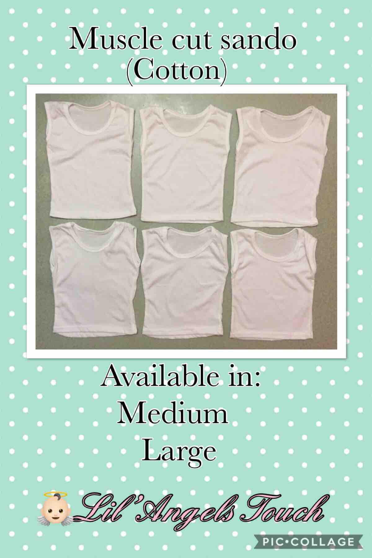 Baby Sando Muscle Cut 6 pcs | Lazada PH