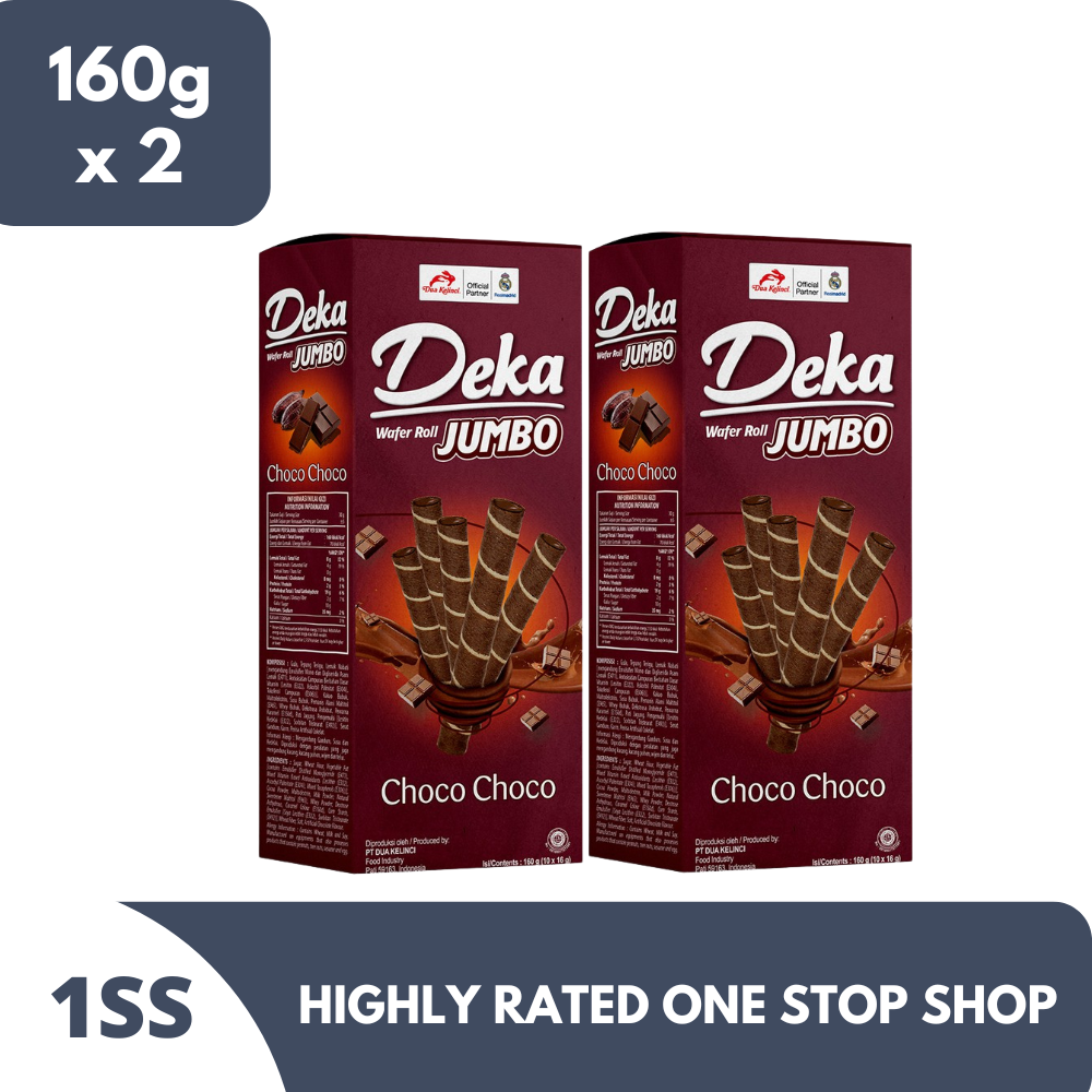Deka Wafer Roll Jumbo Choco Choco (10's) 160g x 2 | Lazada PH