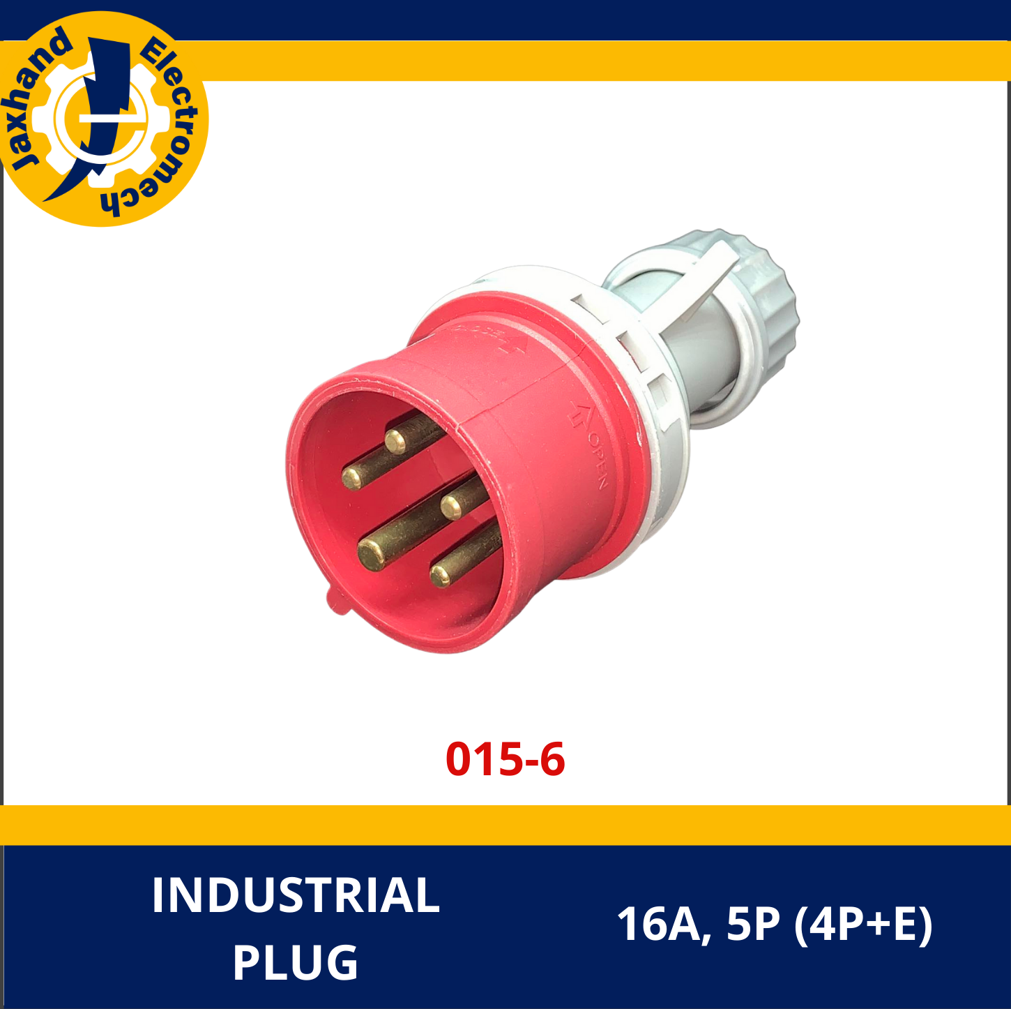 Industrial Male and Femal Plug & Socket 16A, 5Pins (4p+E) IP44 CEE ...