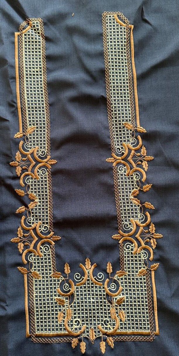 Hugo Boss Linen Tela with Burda PREMIUM DESIGN HEAVY EMBROIDERY | Lazada PH