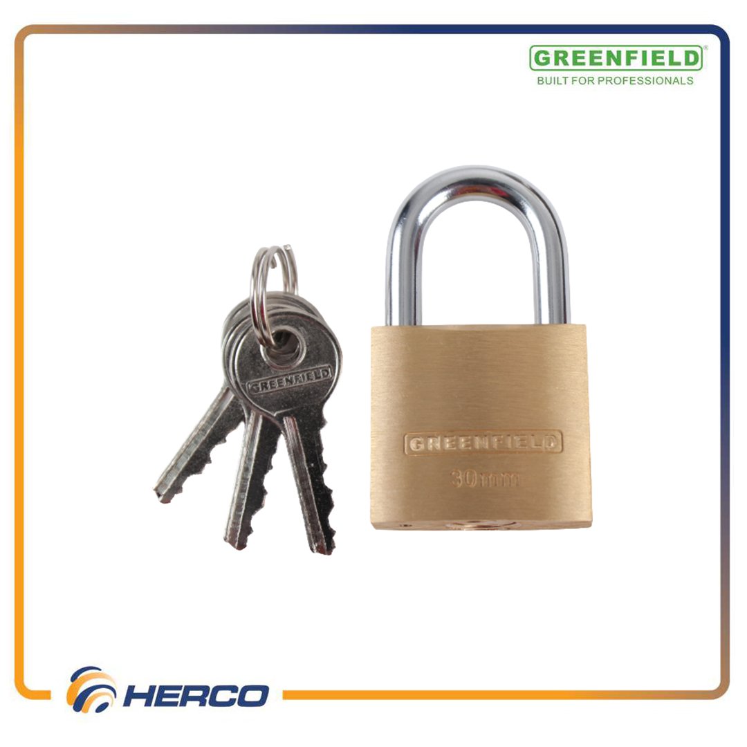 Greenfield TO30 Brass Padlock 30mm | Lazada PH