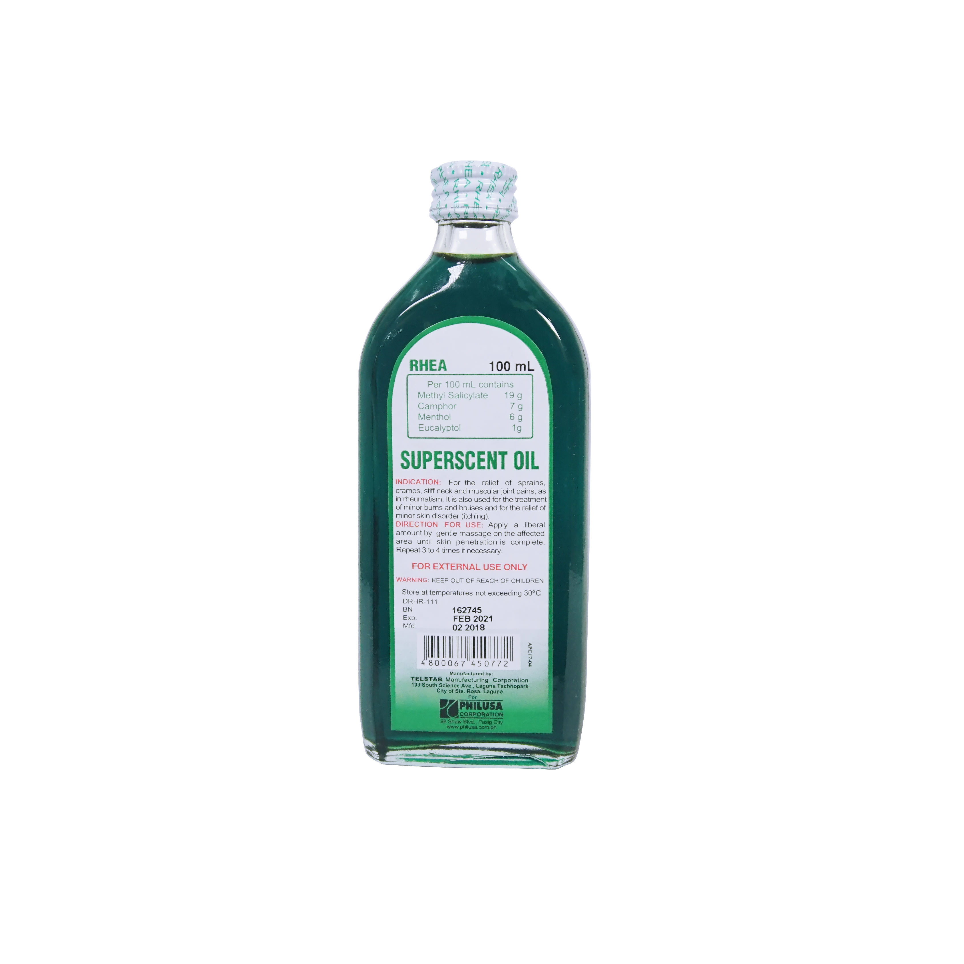 BFI E-Drugstore RHEA Superscent Oil 100ml | Lazada PH