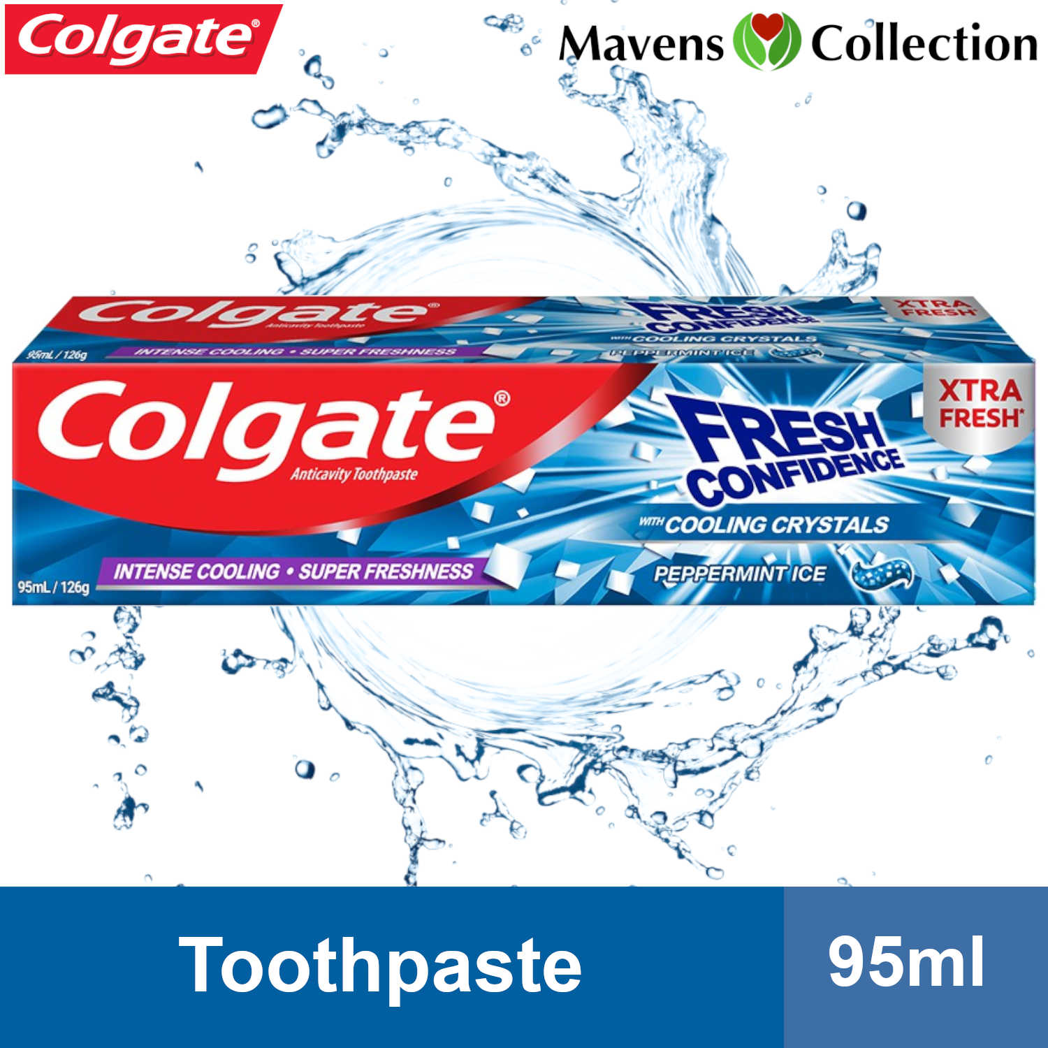 Colgate Toothpaste Fresh Confidence With Cooling Crystals Peppermint ...
