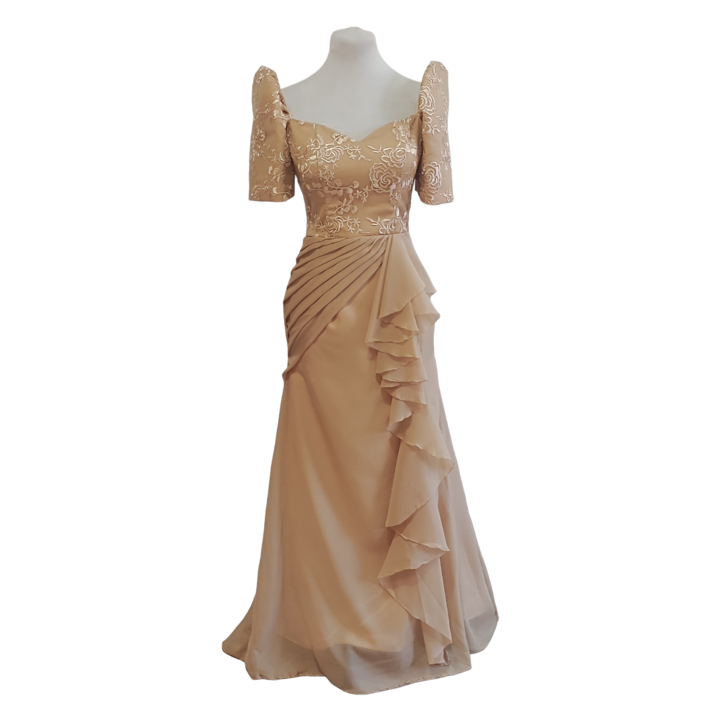 Premium Modern Filipiniana Mestisa dress Lace Top High-multi chiffon ...