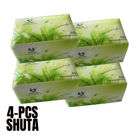paper tissue towel 2pcs Original Shuta 450 Sheets/pPackGreen Tissue ...