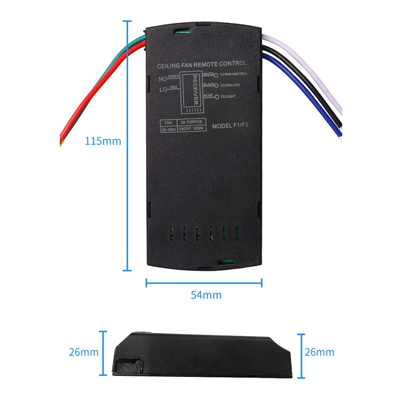 Smart Universal Ceiling Fan Lamp Remote Controller Kit Remote Adjust ...