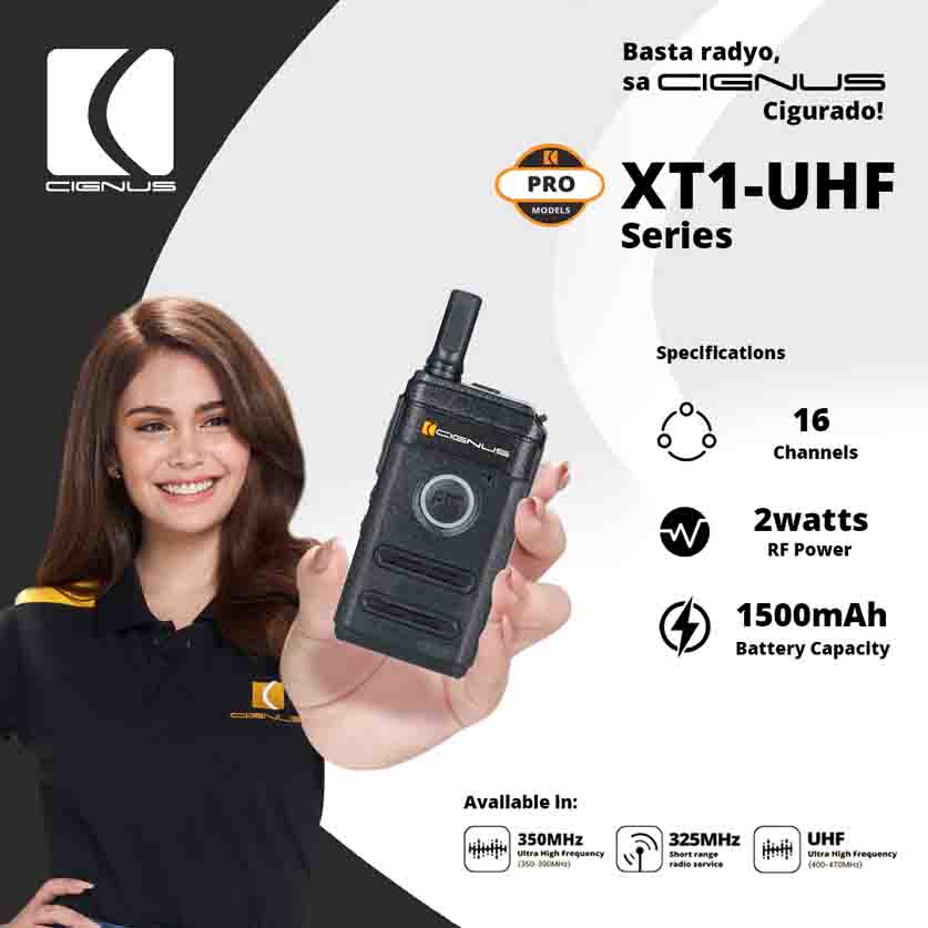 CKS Cignus XT1 2watts UHF portable two way radio | Lazada PH