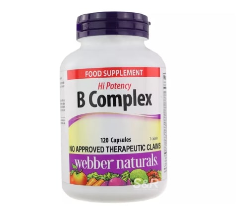 Webber Naturals Hi Potency B Complex Food Supplement 120pcs | Lazada PH