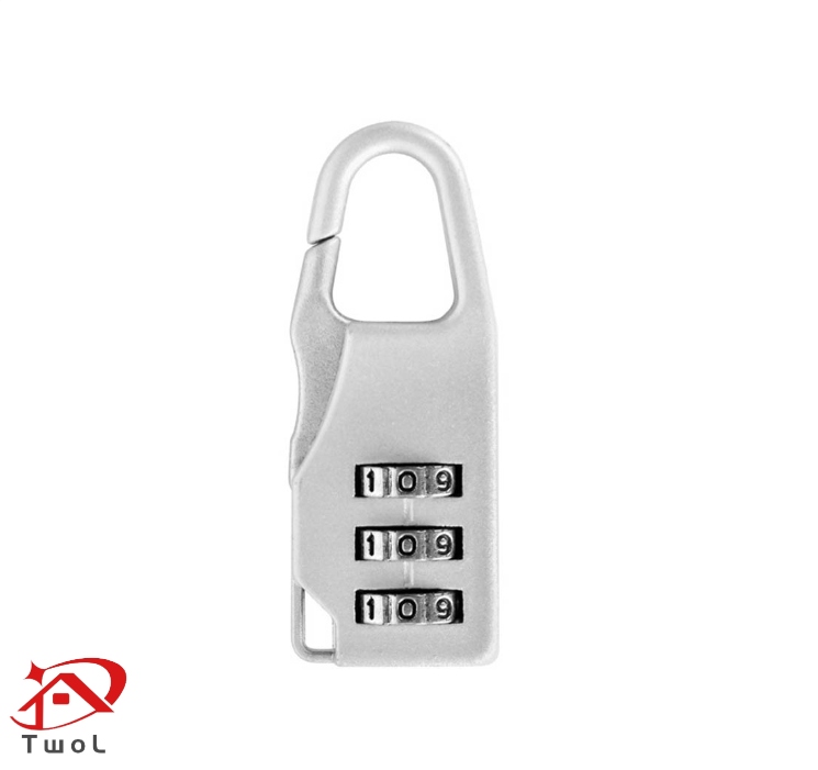 TwoL Padlock 3 Digit Combination Padlock 1pcs Bags Padlock, Travel Lock ...