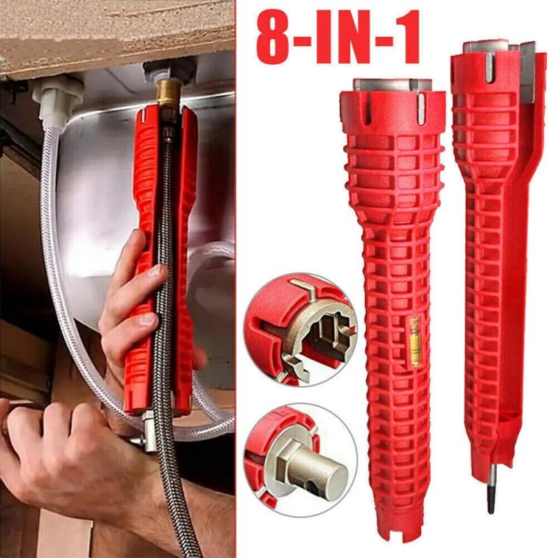 Multifunctional 8 in 1 Faucet and Sink Installer Tool Wrench Spanner ...