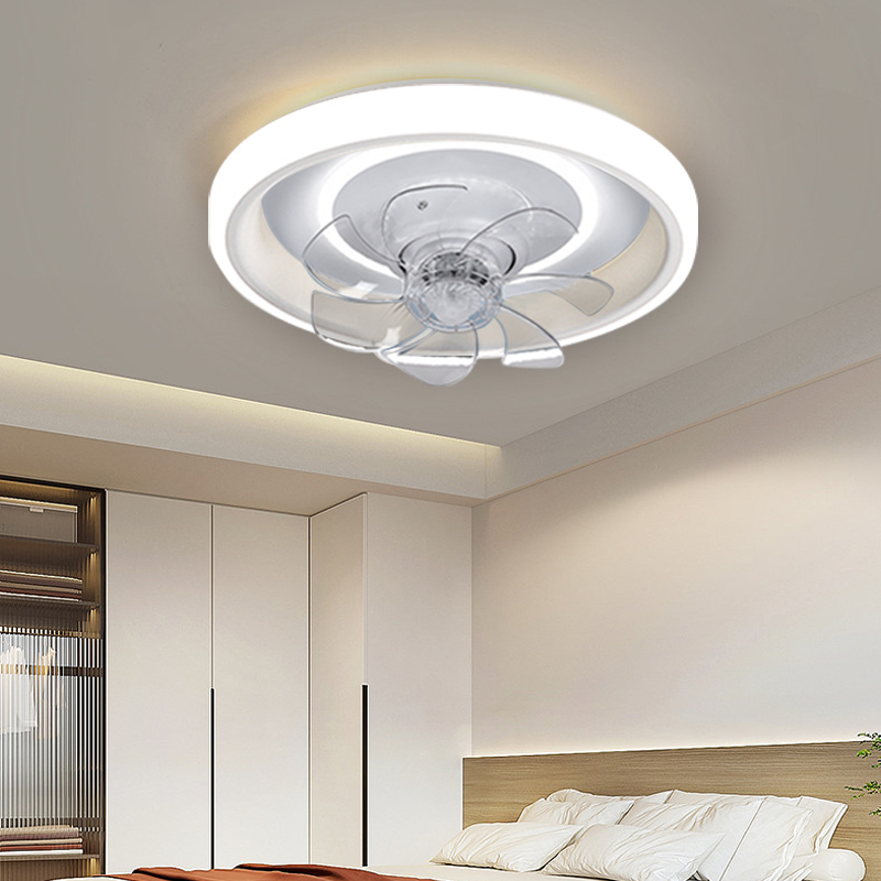 2023 New Nordic Modern Ceiling Fan With Remote Control Ceiling Fan Light Simple Bedroom Ceiling ...