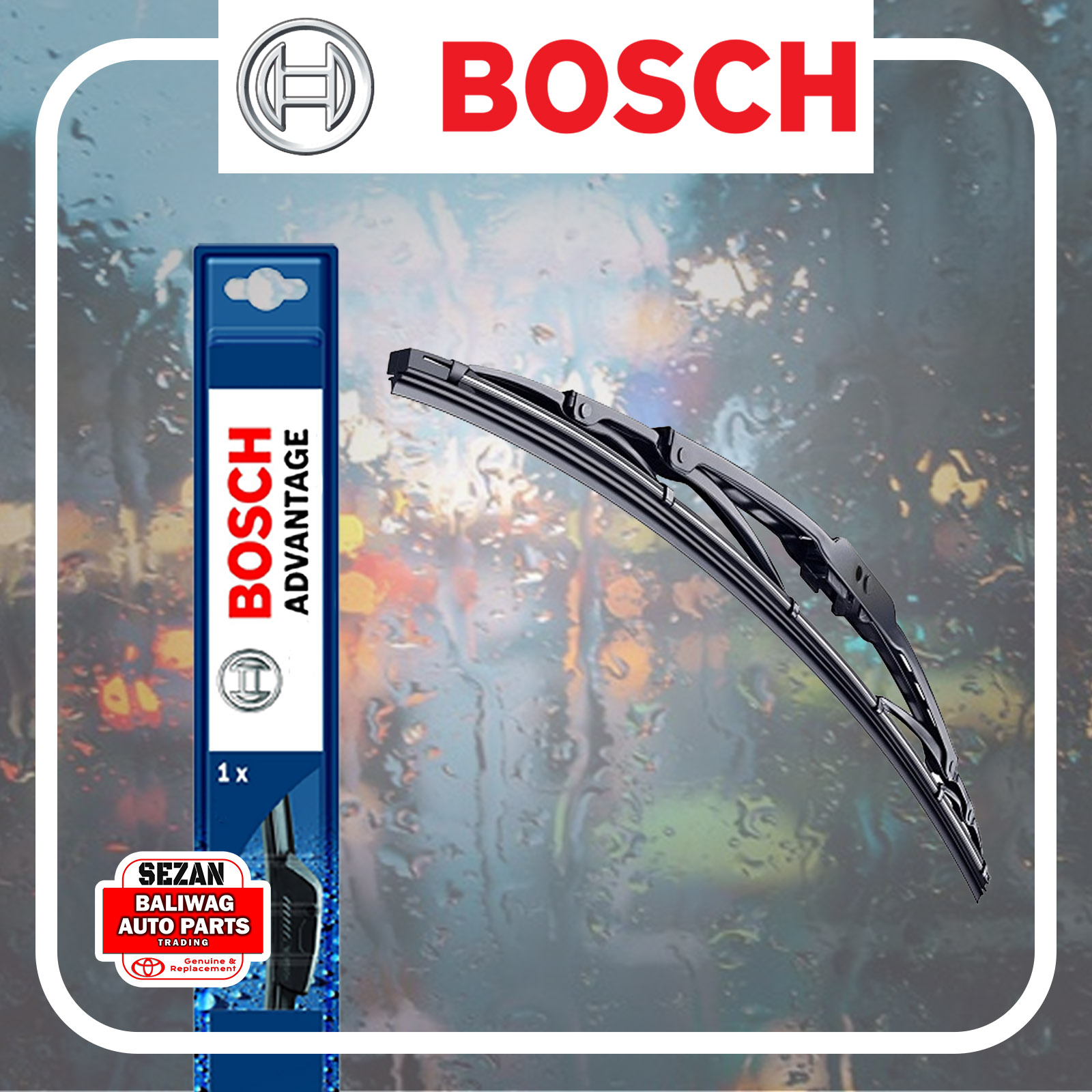 WIPER BLADE ADVANTAGE CONVENTIONAL HOOK TYPE BA 14" 16" 18" 19" 20" 21 ...