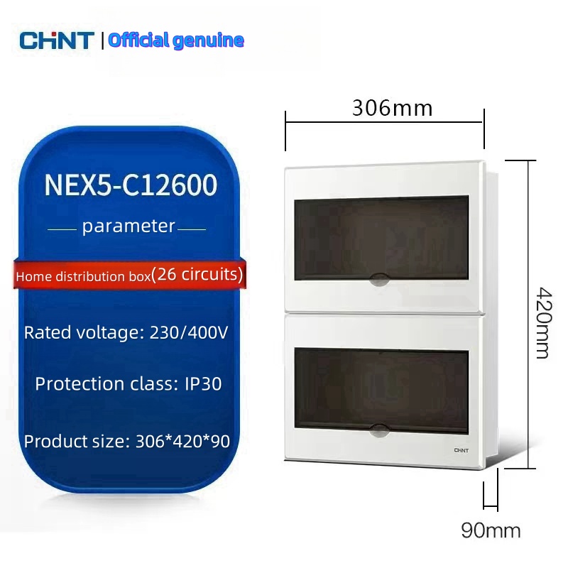 CHINT 4/6/9/13/16/20/26/32/40 Ways Electric Box Cover Breaker Enclosure ...
