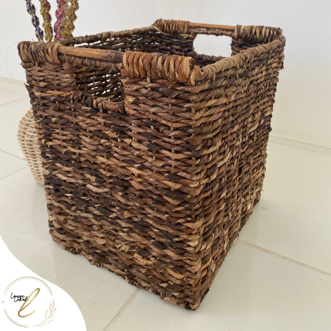MAGAZINE / NATIVE ORGANIZER DARK / utility basket/ storage bin Native ...