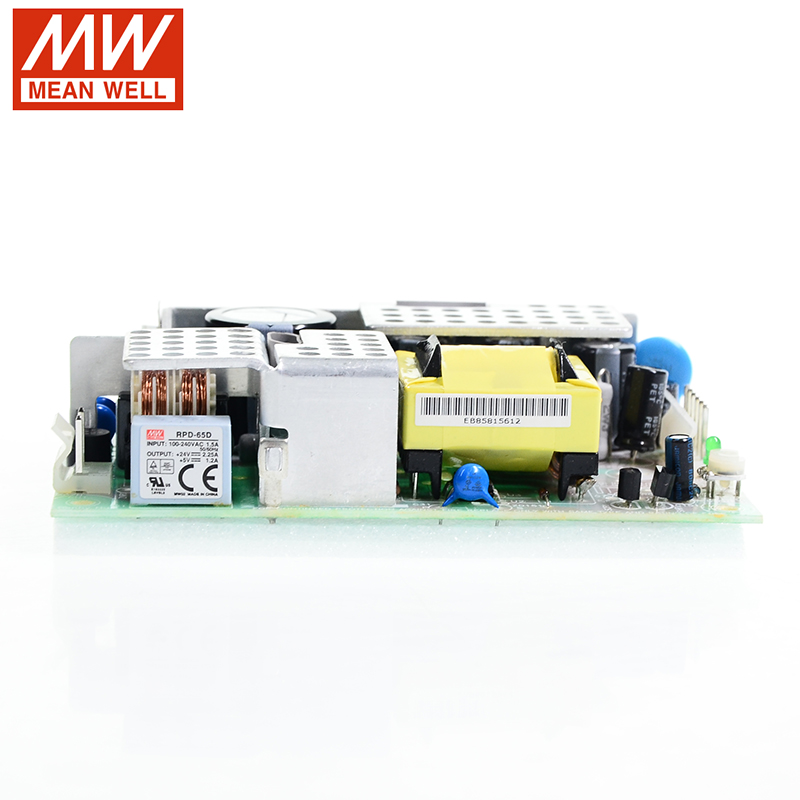 Meanwell RPD-65D 60W 24V 5V Dual Output Switching Power Supply 110V220V ...