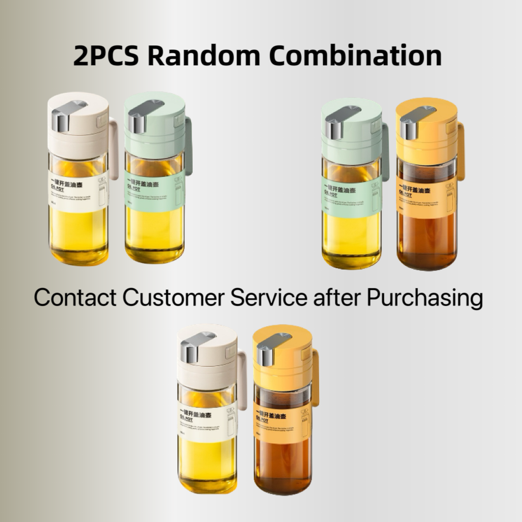 Kitchenette Auto Flip Oil Dispenser 550ml Auto Lid Oil Dispenser Bottle ...