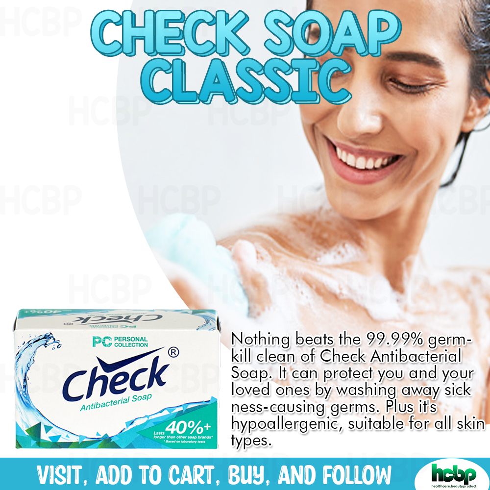 Personal Collection Check Classic Antibacterial Soap 135g Germ-kill ...