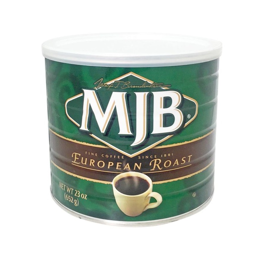 MJB COFFEE DARK EUROPEAN ROAST GROUND COFFEE 23 OZ 652Grams in Can | Lazada PH