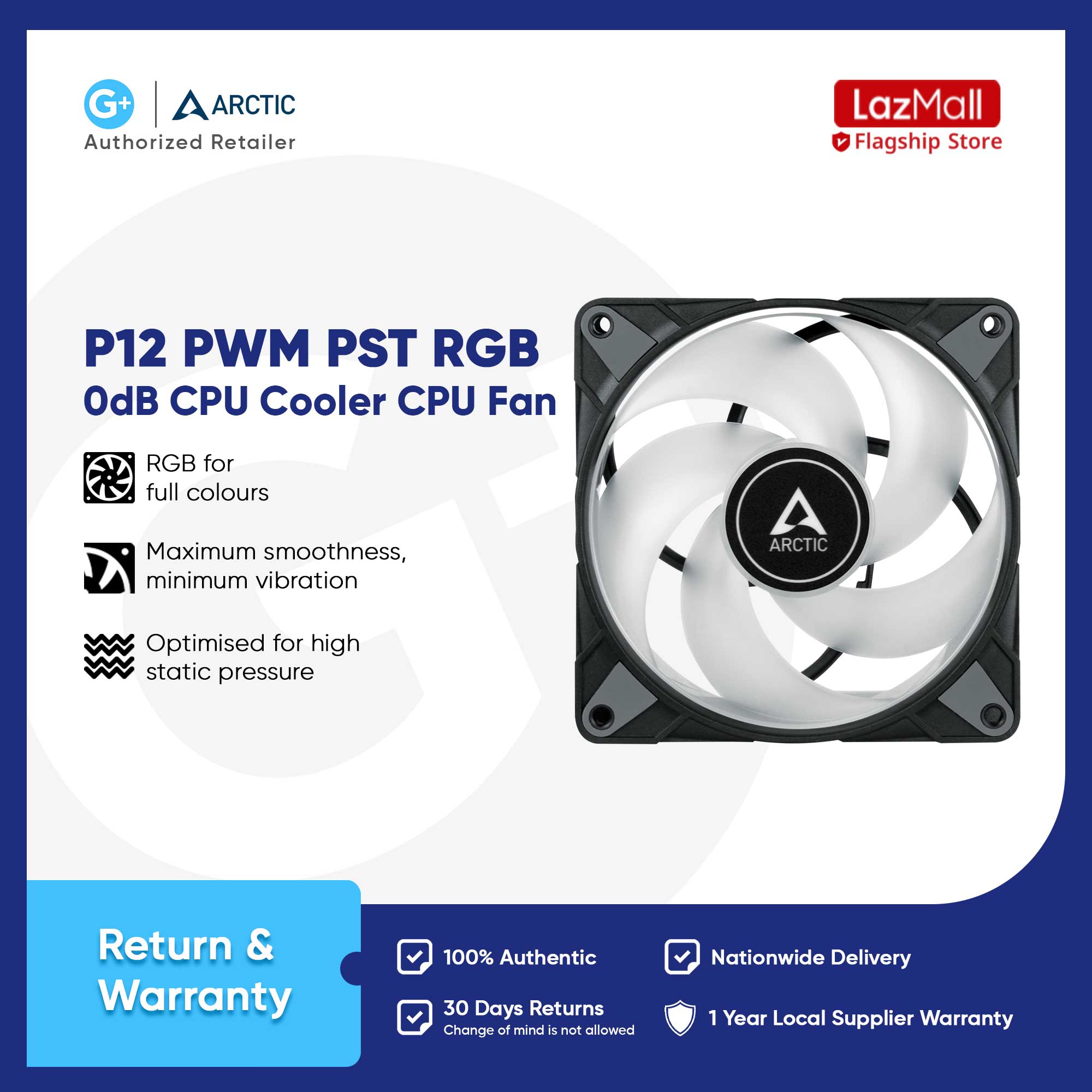 Arctic P12 PWM PST RGB 0dB CPU Cooler CPU Fan | Lazada PH