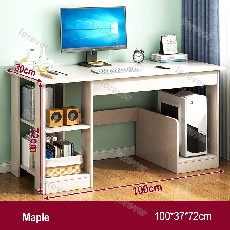 【COD】Simple computer desktop desk office table home table bookcase desk ...