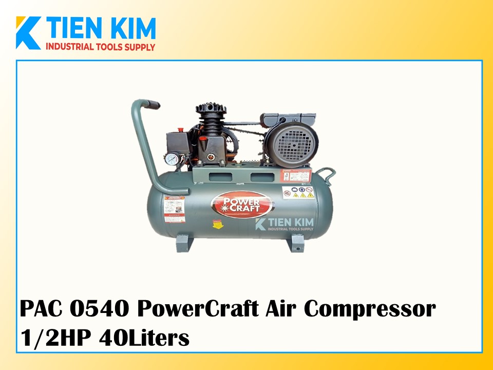 PAC 0540 PowerCraft Air Compressor 1/2HP 40Liters | Lazada PH