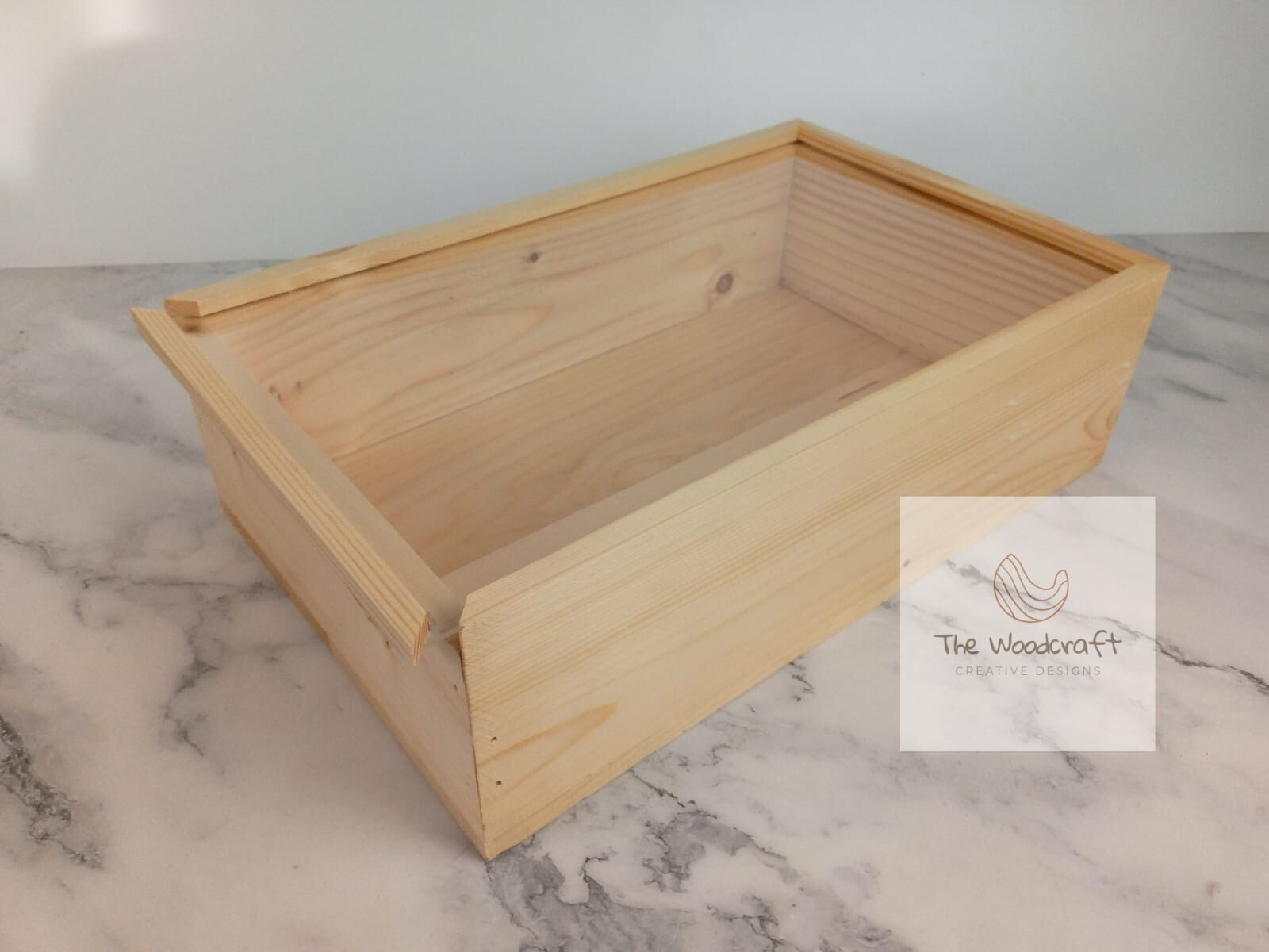 Wooden Box with Clear Acrylic Glass Sliding Cover | Lazada PH