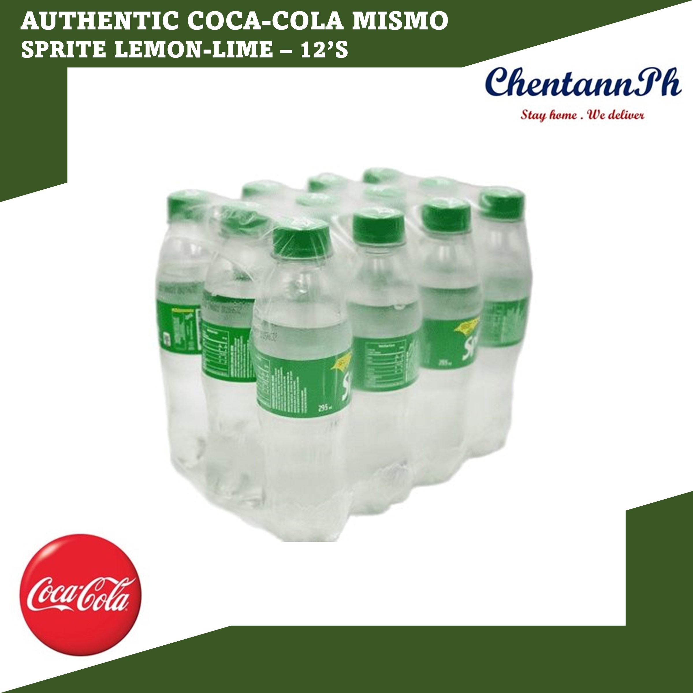 COCA-COLA Sprite Mismo Lemon-Lime 295 ml x 12 bottles | Lazada PH