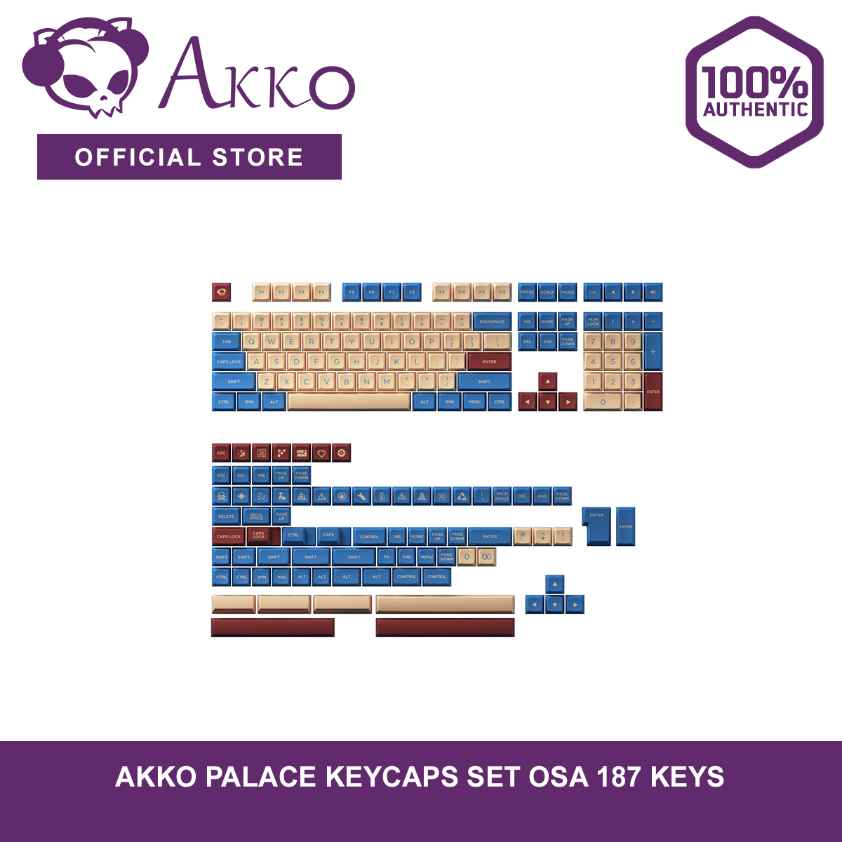 Akko Palace Keycaps Set OSA 187 KEYS | Lazada PH