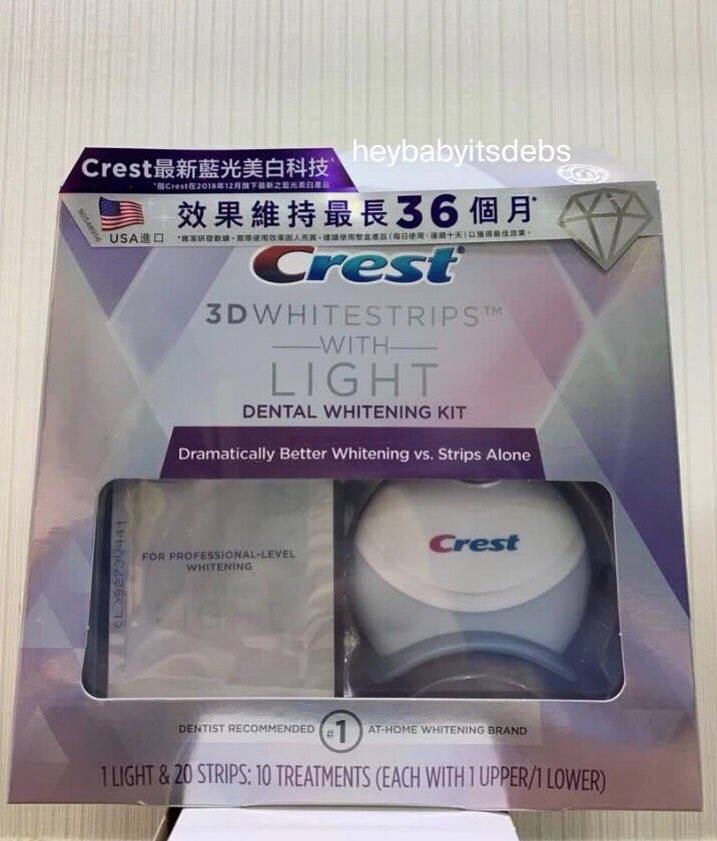 CREST 3d Whitening Strips with Light Device Kit | Lazada PH