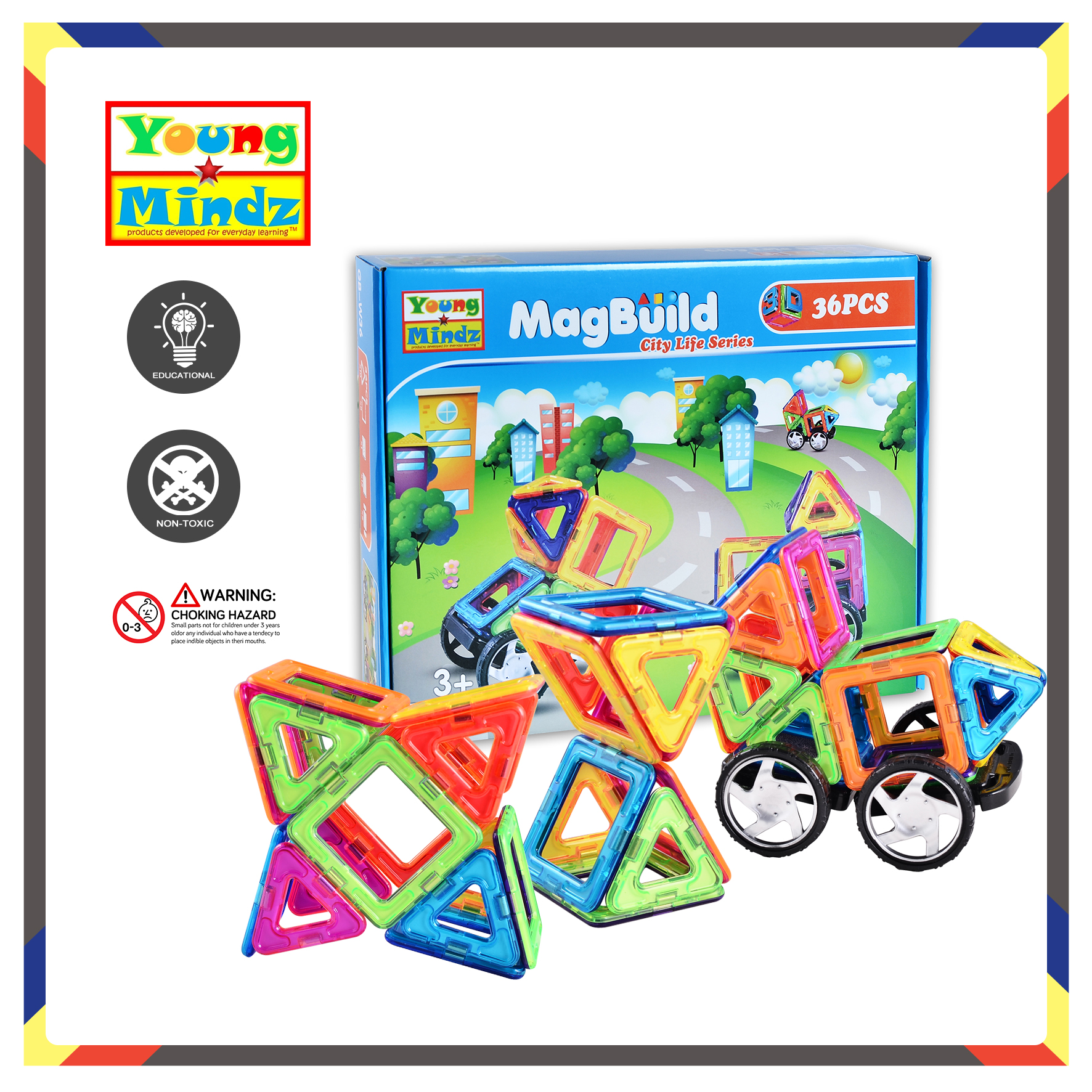 Young Mindz GBL36 36 pcs. Mag-Building Carnival Set | Lazada PH