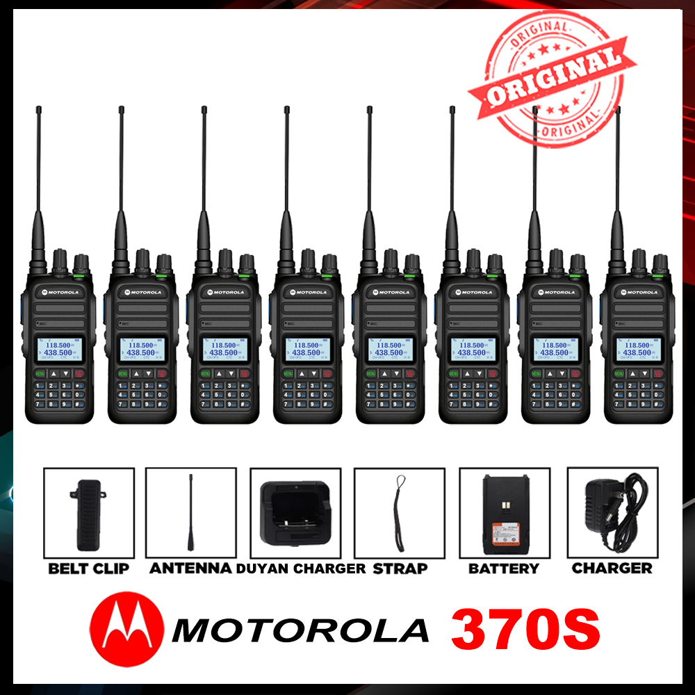 MOTOROLA 370S Two-Way Radio Walkie Talkie VHF-UHF two way radio ...