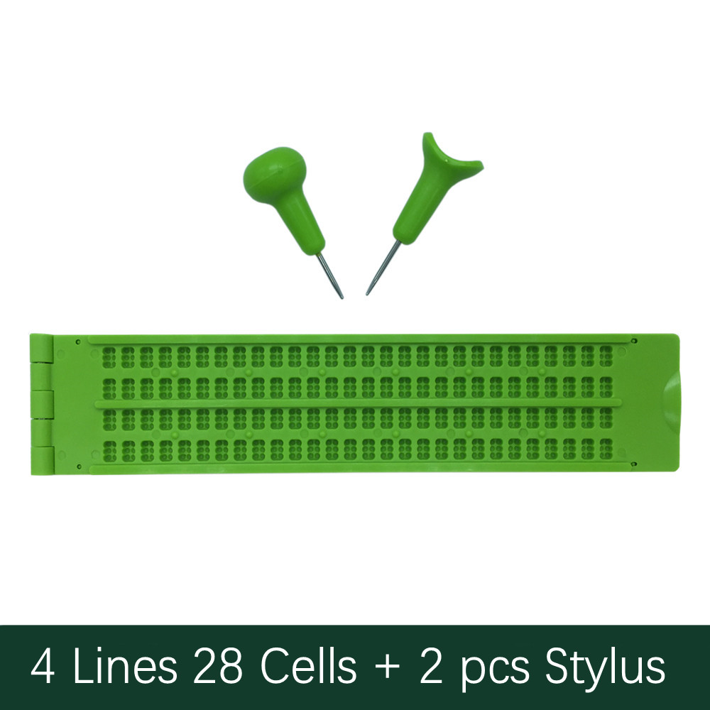 4 Lines 28 Cells/9 Lines 28 Cells/ 27 Line 30 Cells Braille Writing ...