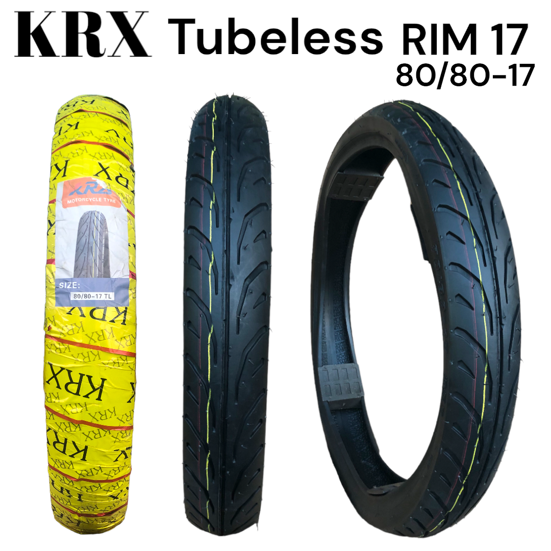 Motorcycle KRX Tubeless Tires/Tyre/Gulong TL Random Design size by 17 ...
