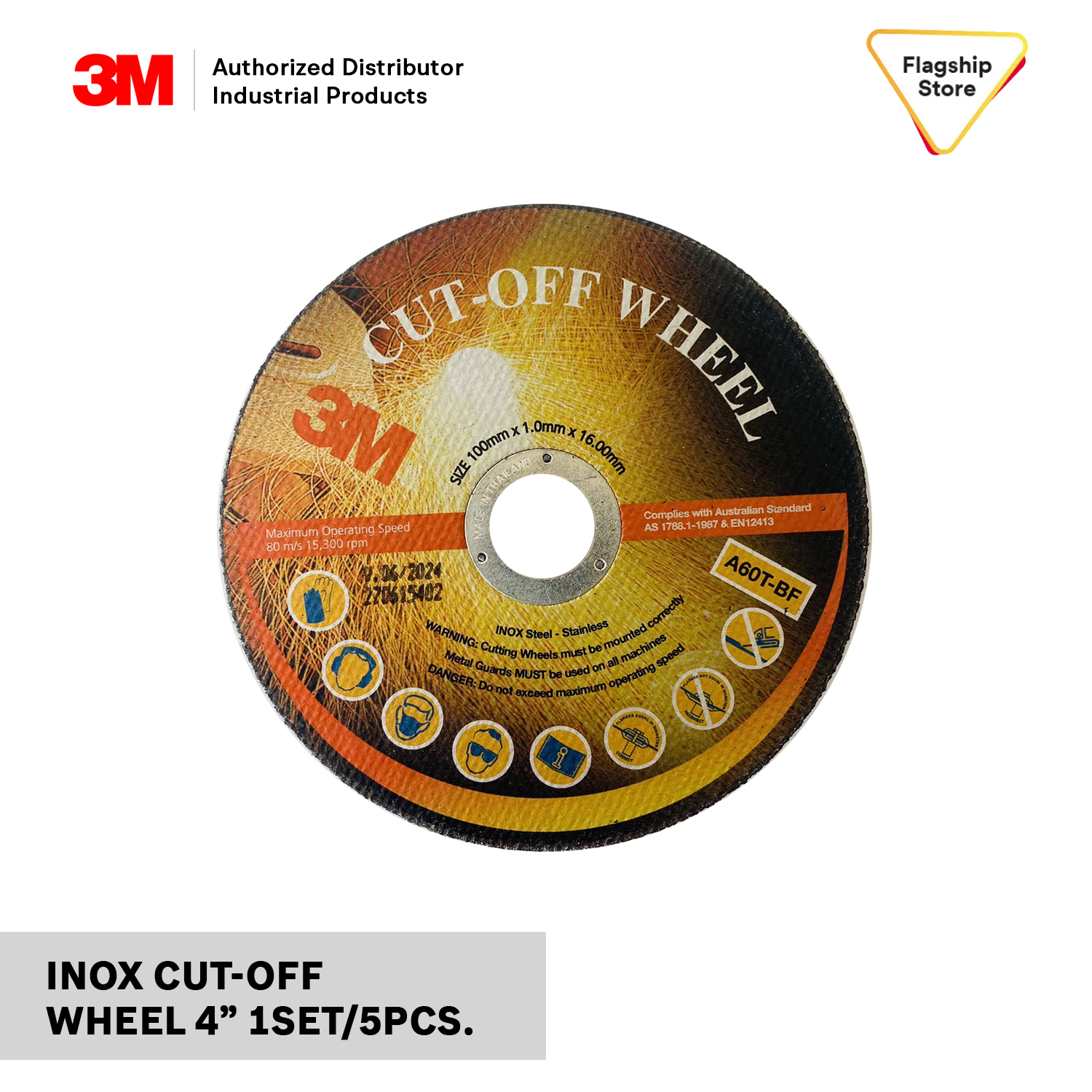 3M INOX CUT OFF-WHEEL 100MM X 1.0MM X 16.0MM | Lazada PH