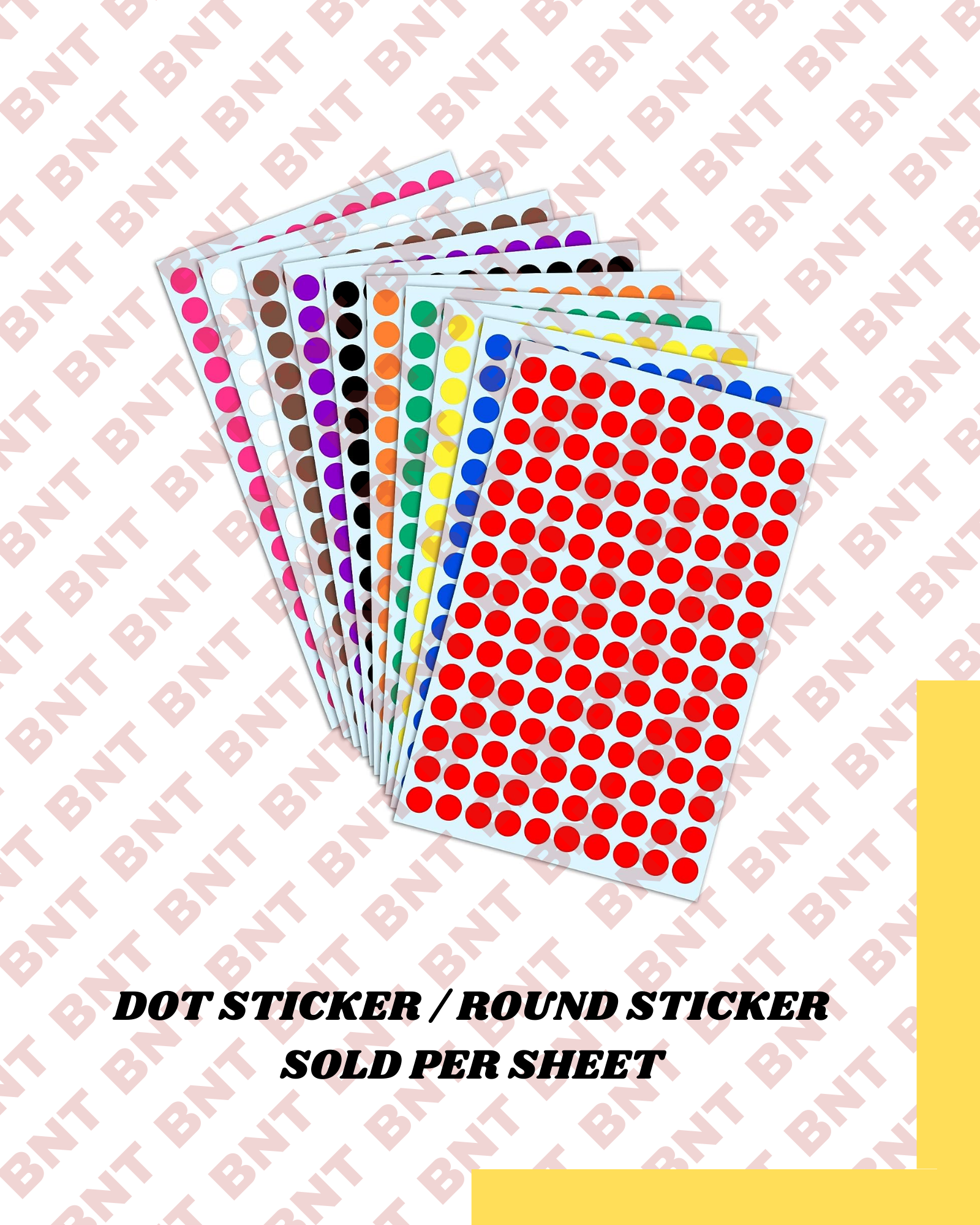DOT STICKER Round Sticker Color Sticker 30MM / 20MM / 15MM / 12MM / 9MM ...