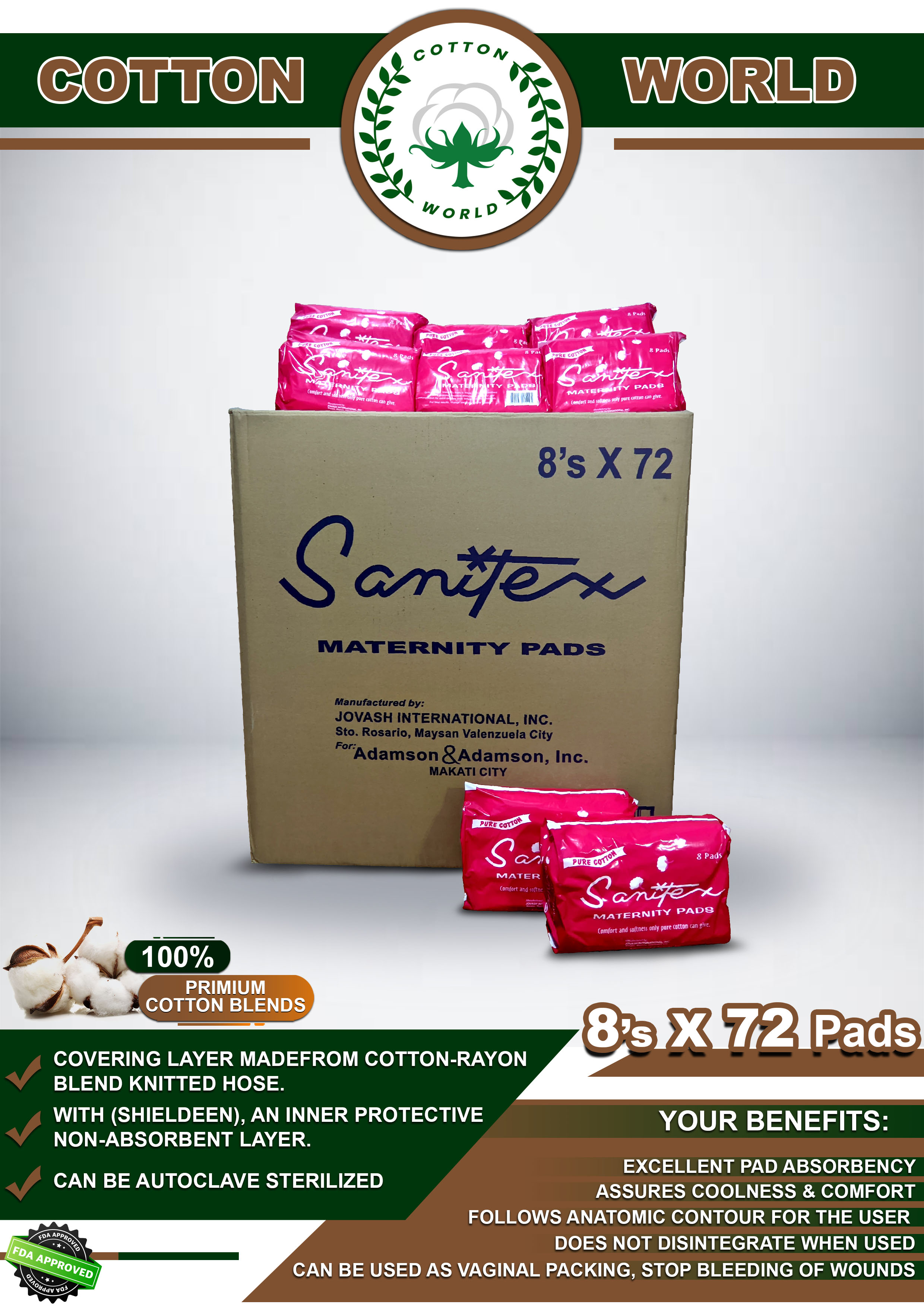 Sanitex Maternity Pads 72 packs per box | Lazada PH