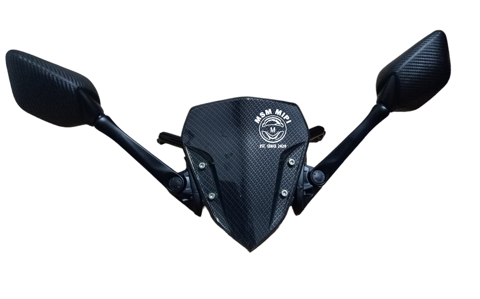 KYMCO SUPER 8 - Side Mirror + Bracket (with Built-in CP Holder) + Visor ...