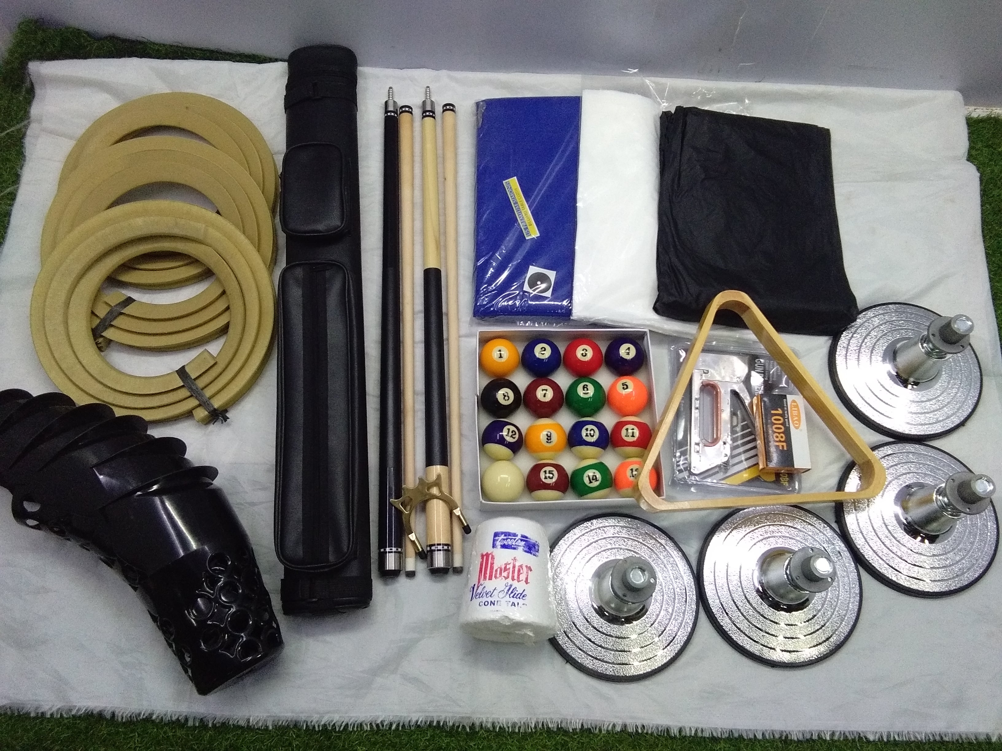 COMBO #1 (US PREMIUM, KATSA, POOL COVER, RADIAL CUES, HARD CASE ...