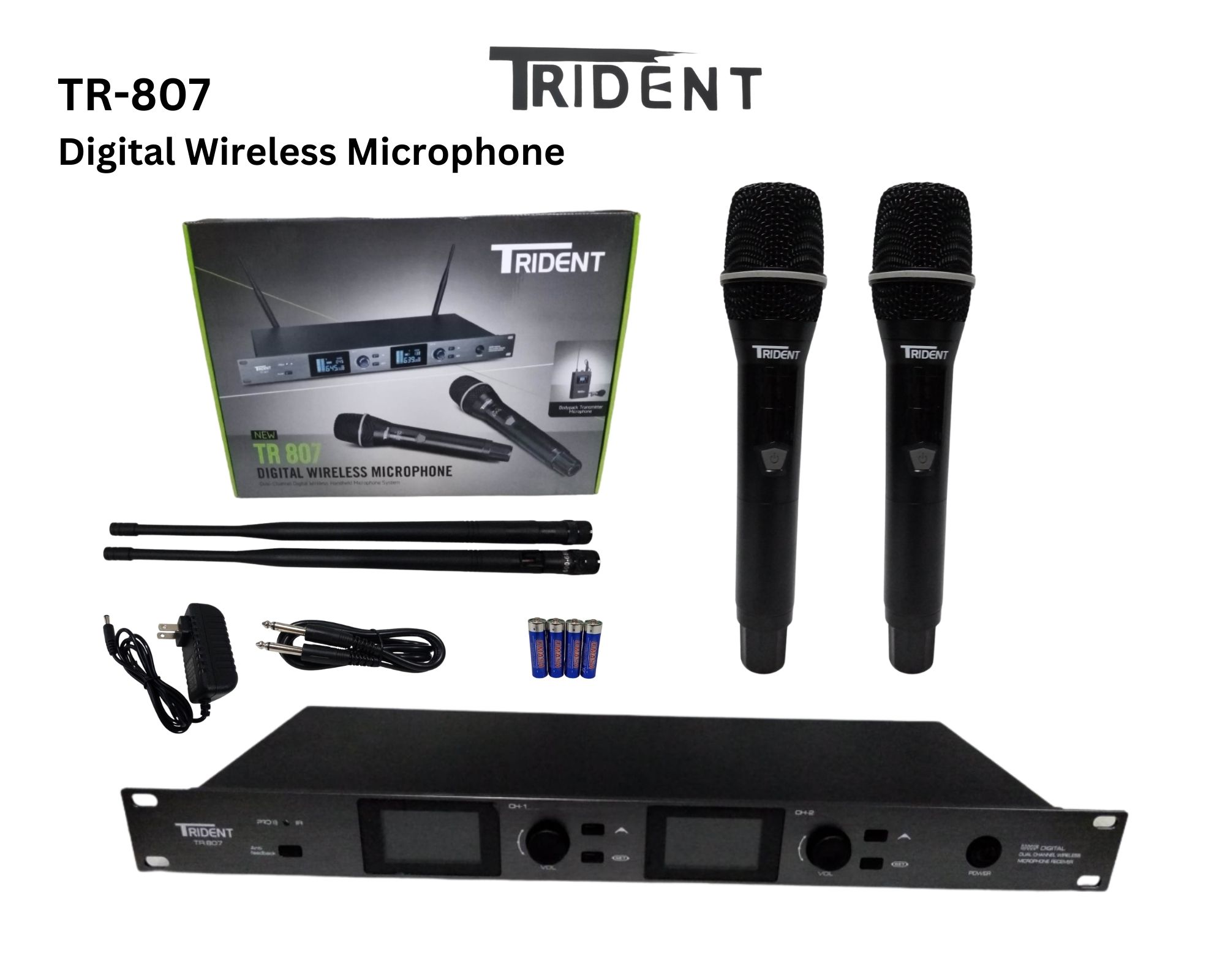 Trident TR-807 Digital Wireless Microphone Changeable Frequency ...